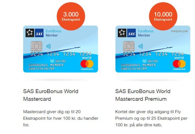 SAS EuroBonus Mastercard: Dobbelt point 27. - 29. september ...