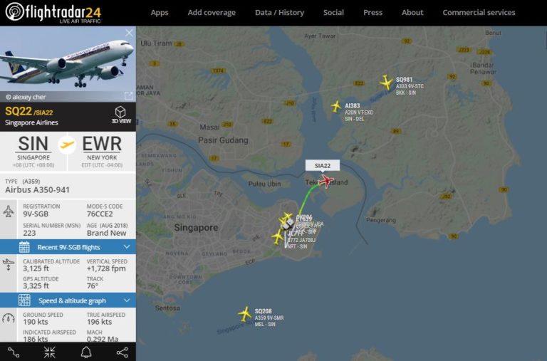Lige nu er verdens længste flyrute for første gang på vej mod New York ...