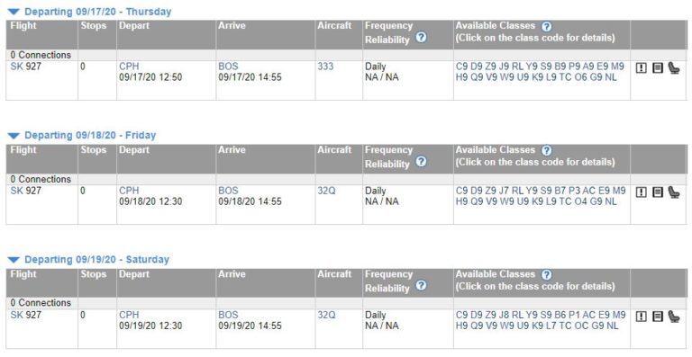 SAS-A320LR-SE-DMO-Jarl-Viking-Schedule-to-Houston | InsideFlyer DK