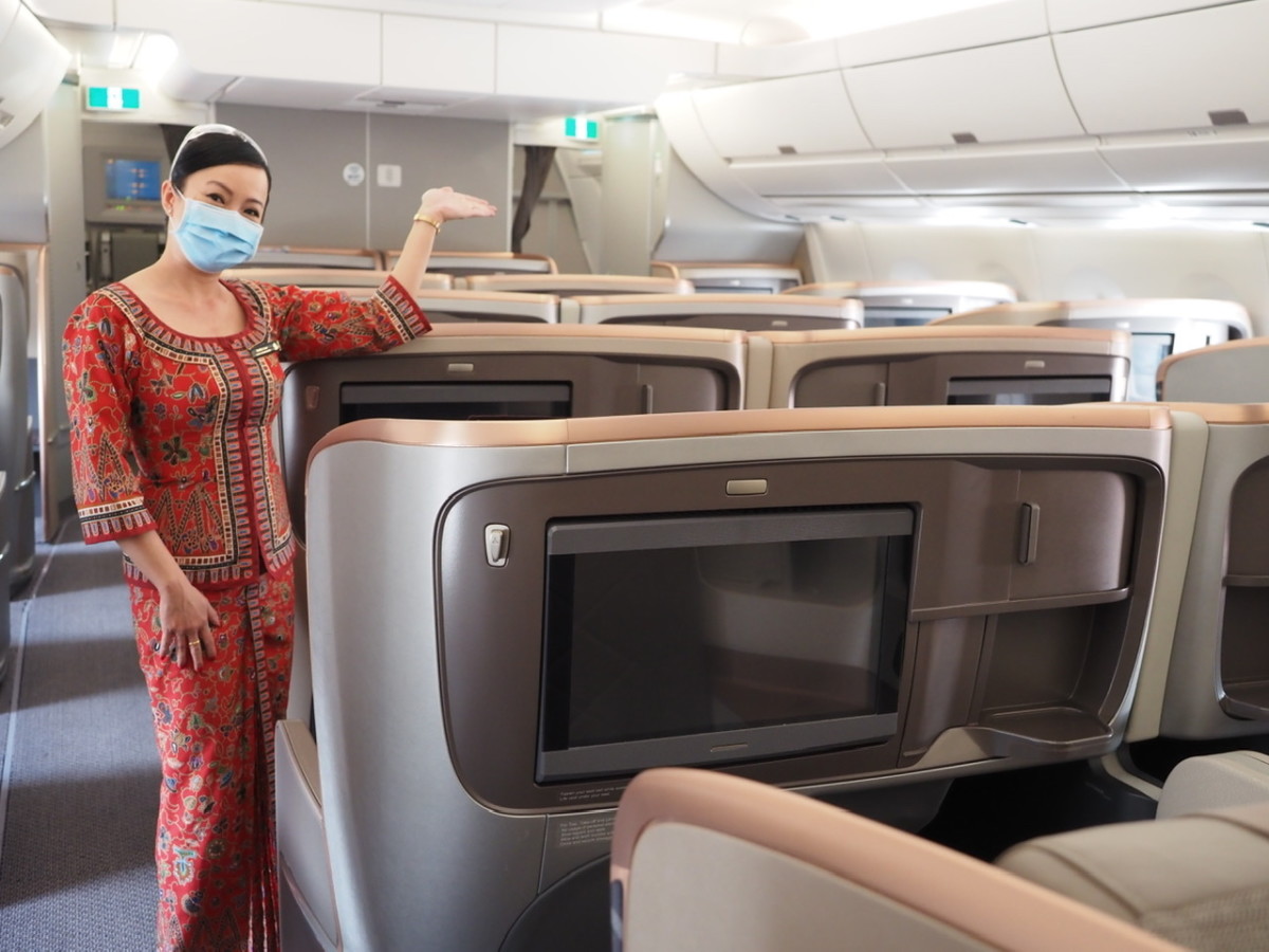 Special event: Spis brunch i Business Class ombord på en Singapore Airlines Airbus A350 ...