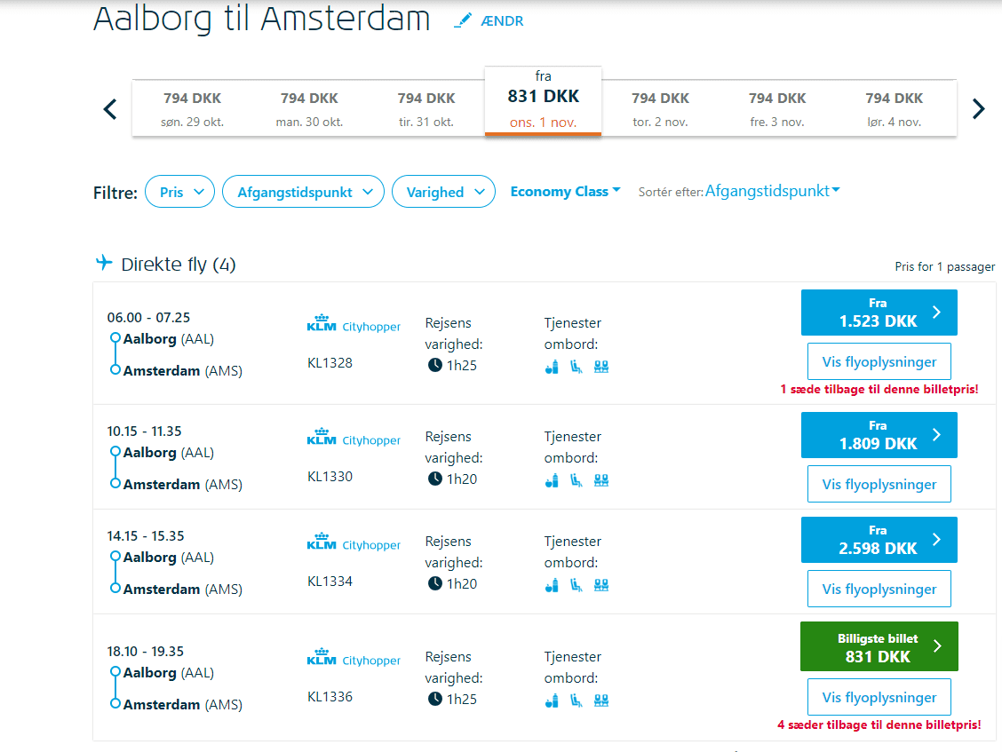 KLM bookingside - InsideFlyer DK